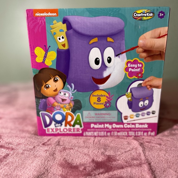 Nickelodeon | Accessories | Dora The Explorer Paint My Own Coin Bank ...